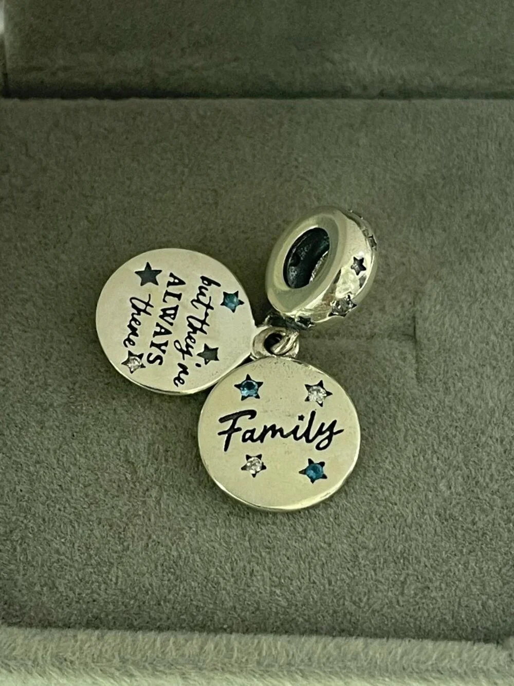 Pandora | Jewelry | Pandora Family Love Double Dangle Charm | Poshmark